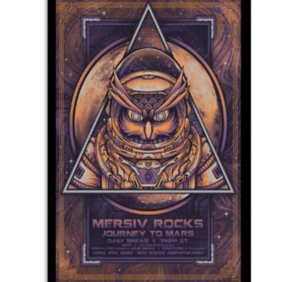 Art | Mersiv April 6th 223 Red Rocks Amphitheatre Morrison Co Poster ...